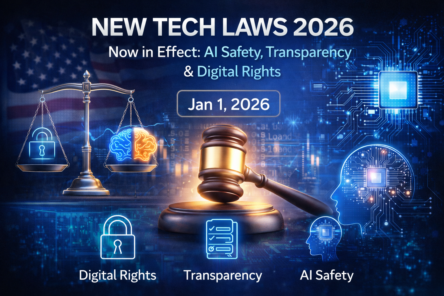 New Tech Laws Take Effect in 2026, Reshaping AI, Privacy, and Digital ...